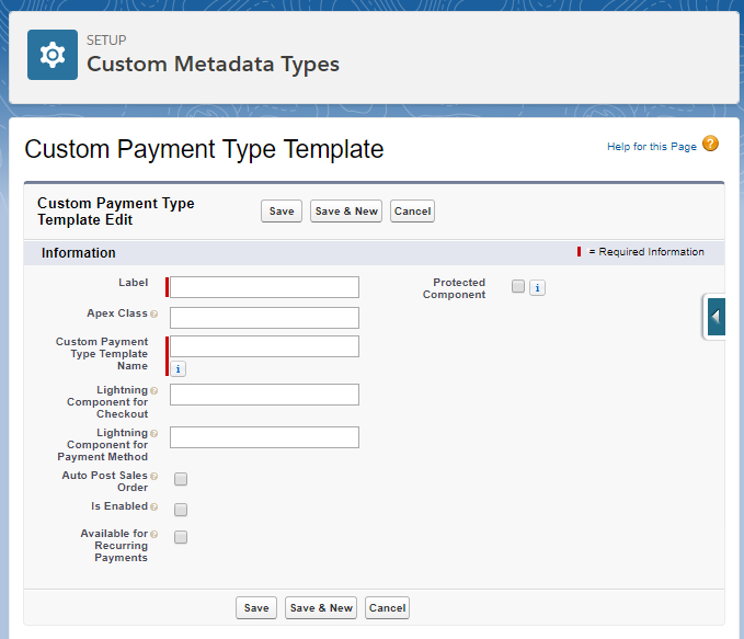 Creating Components for Custom Payments